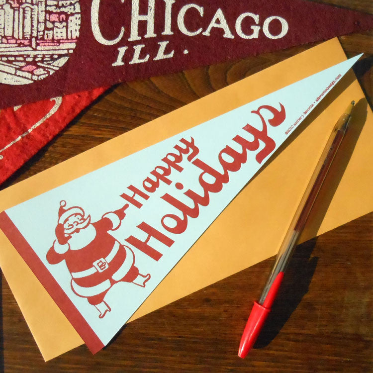 vintage holiday pennant – a. favorite design