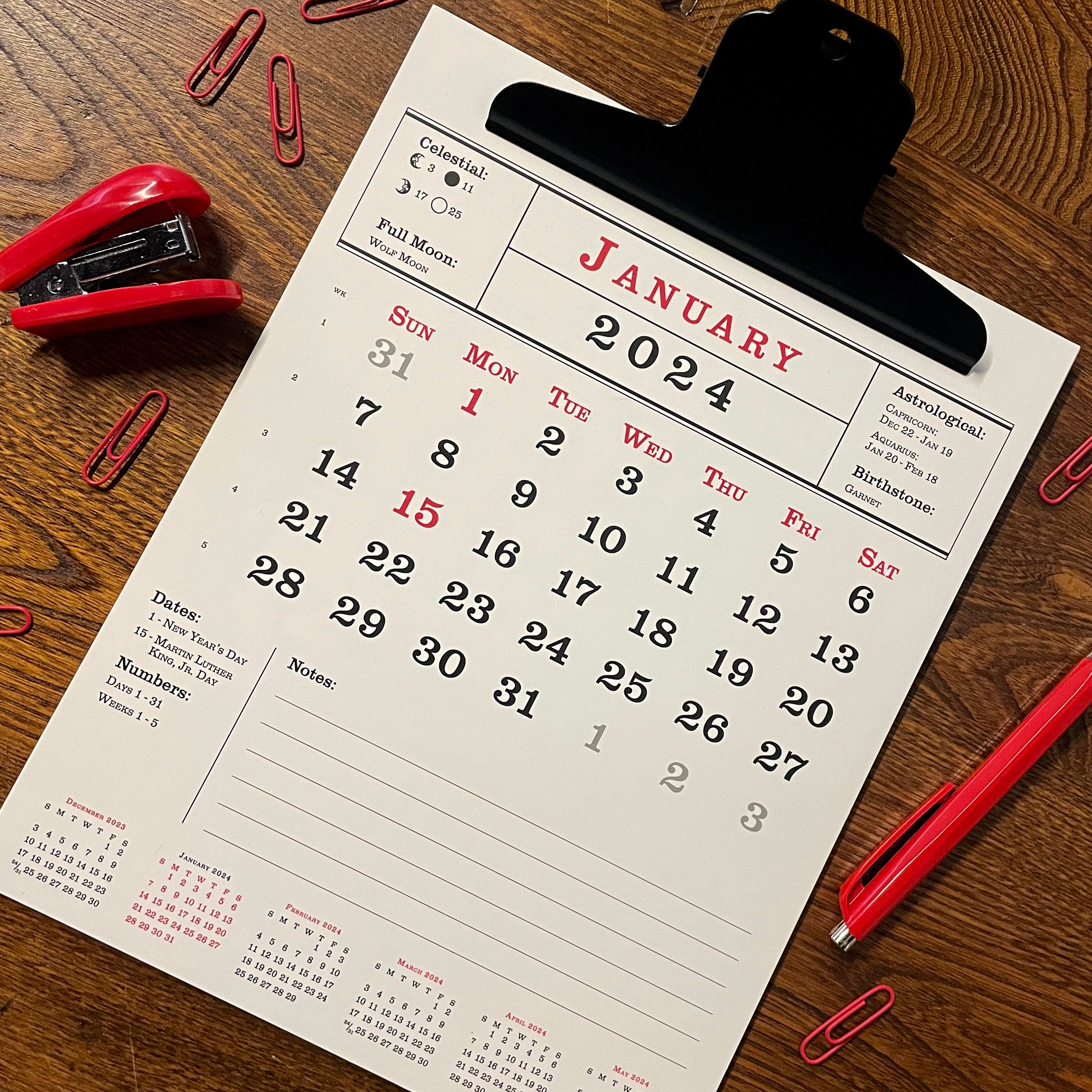 2024 calendar – a. favorite design