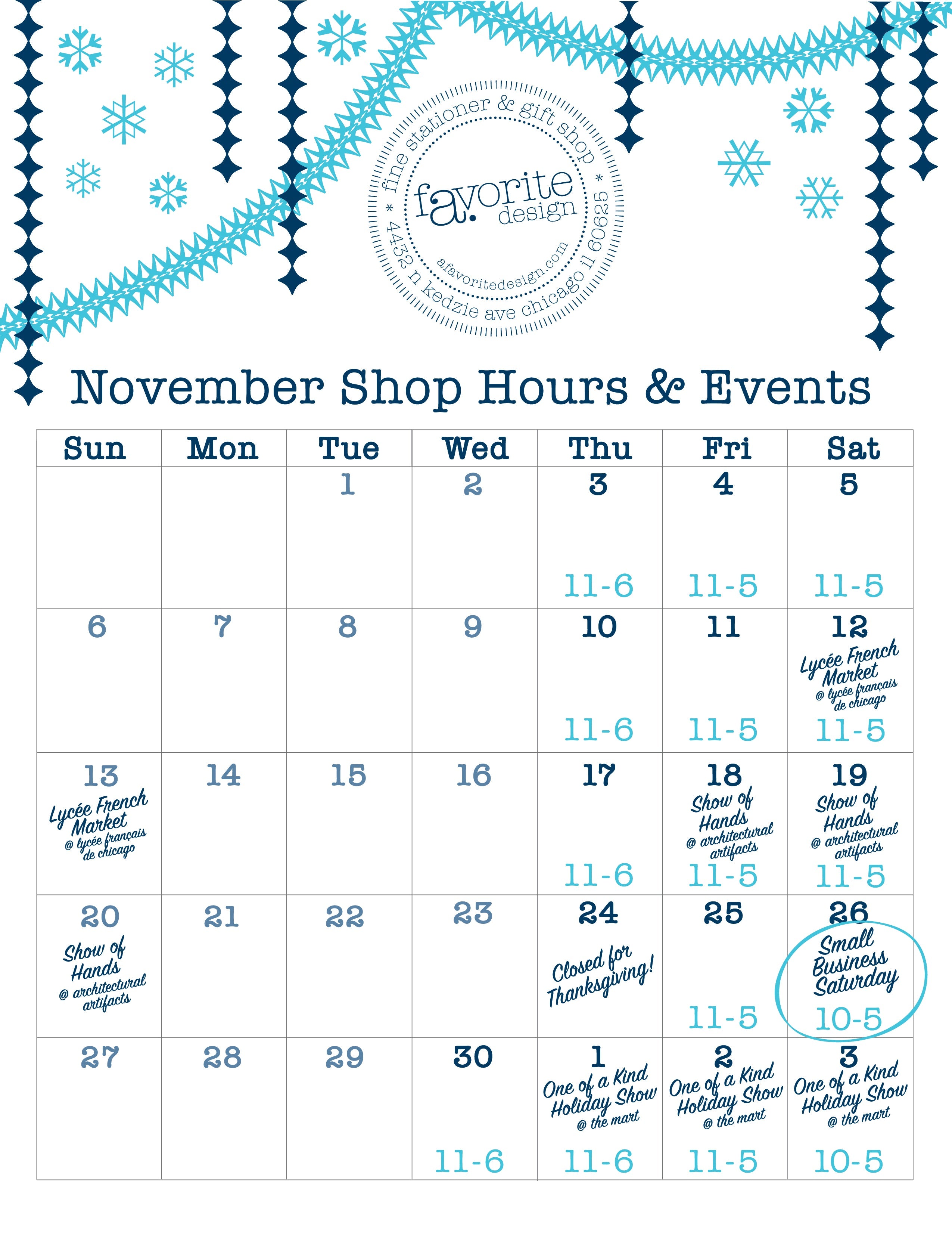 November is almost here! – a. favorite design