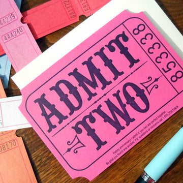 admit two ticket – a. favorite design