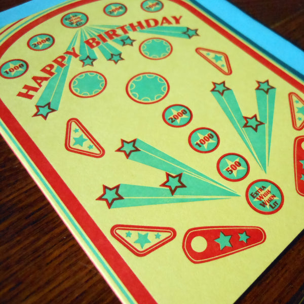 retro pinball birthday – a. favorite design